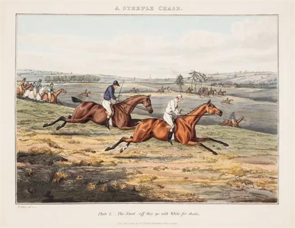 Alken Henry A Steeple Chase or a Cross Country Match, 1827 but ...